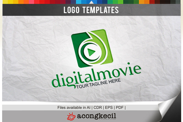 Digital Movie, a Branding & Logo Template by Acongraphic