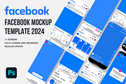 Facebook Template PSD Mockup 2024