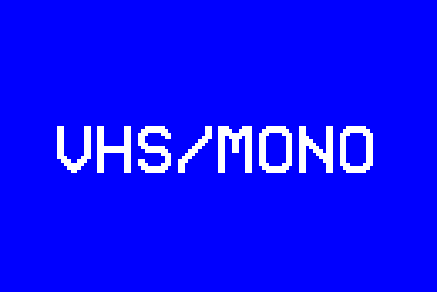 VHS Mono Font