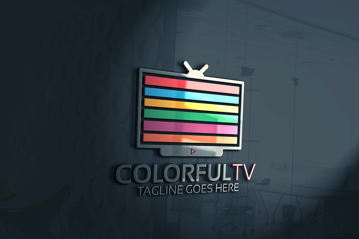 Colorful Tv Logo, a Branding & Logo Template by Josuf Media