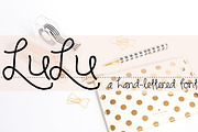 LULU Hand Lettered Font, a Handwritten Font by Rhonna Designs