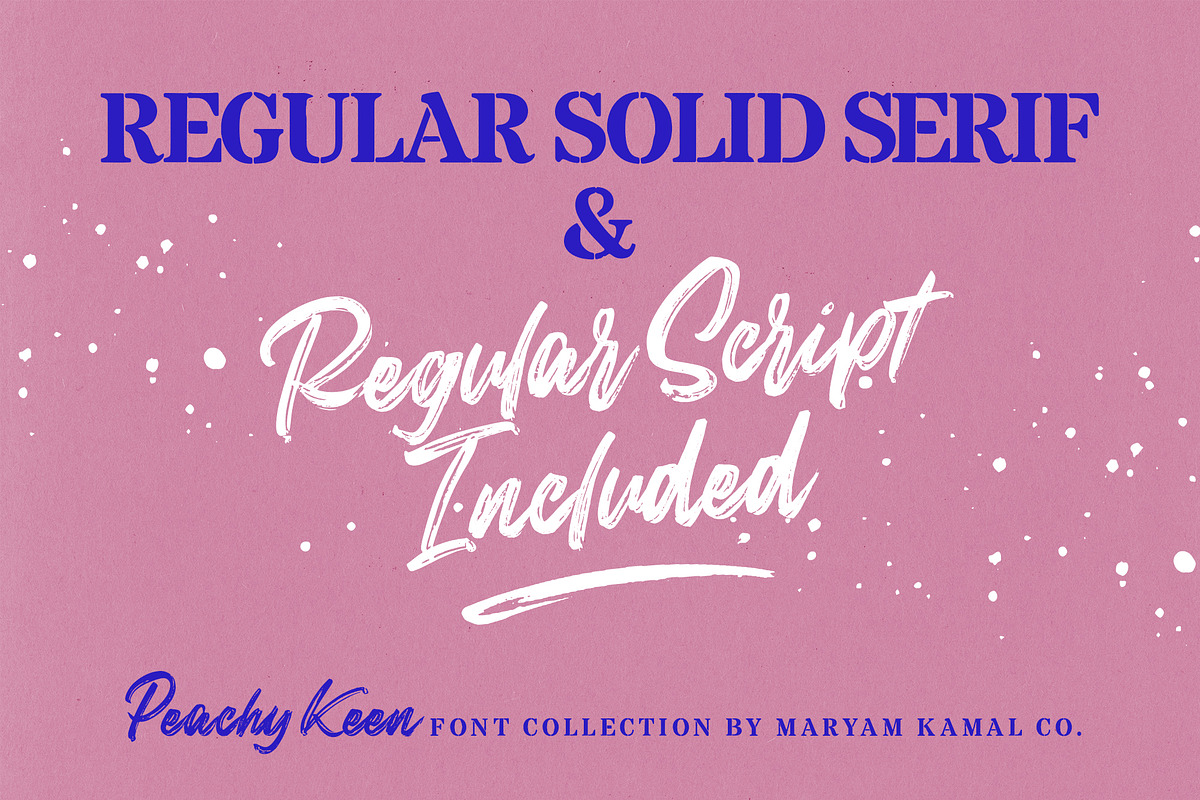 Peachy Keen Font Collection, a Font by ReveryWorks