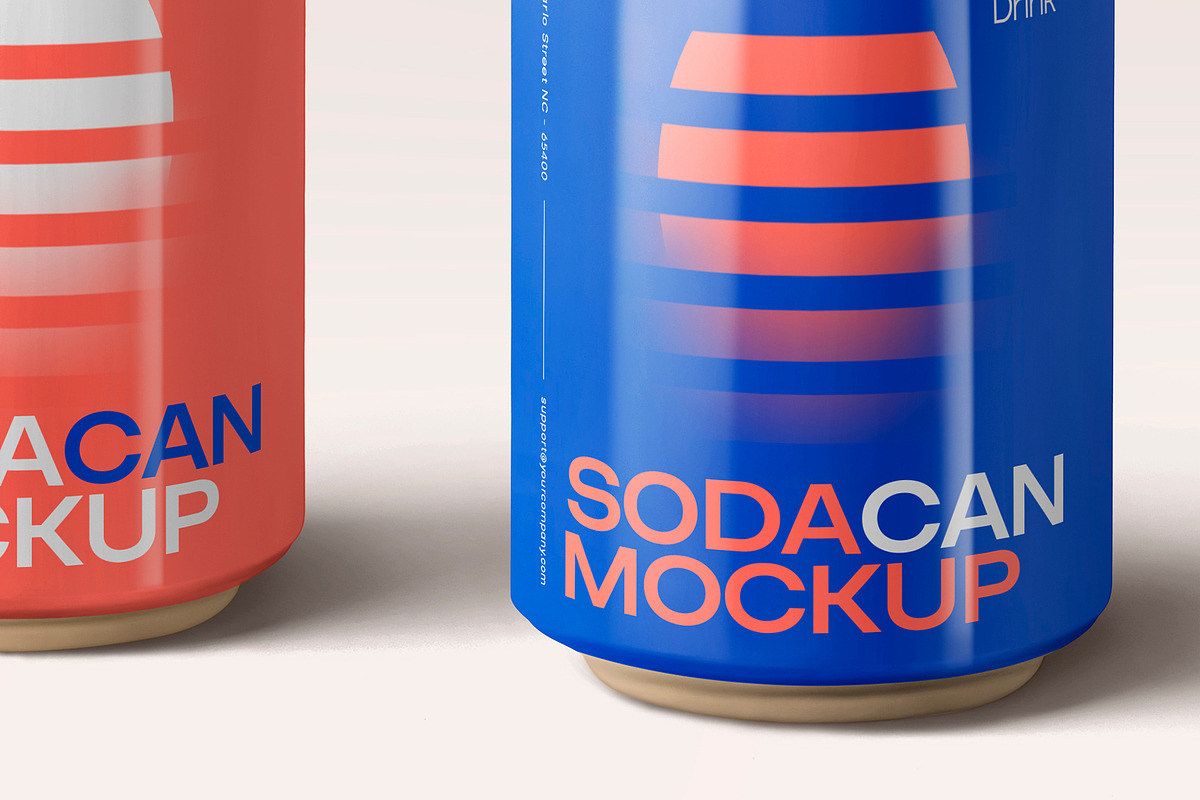 Soda Can Mockup, a Product Mockup by MockupCraft