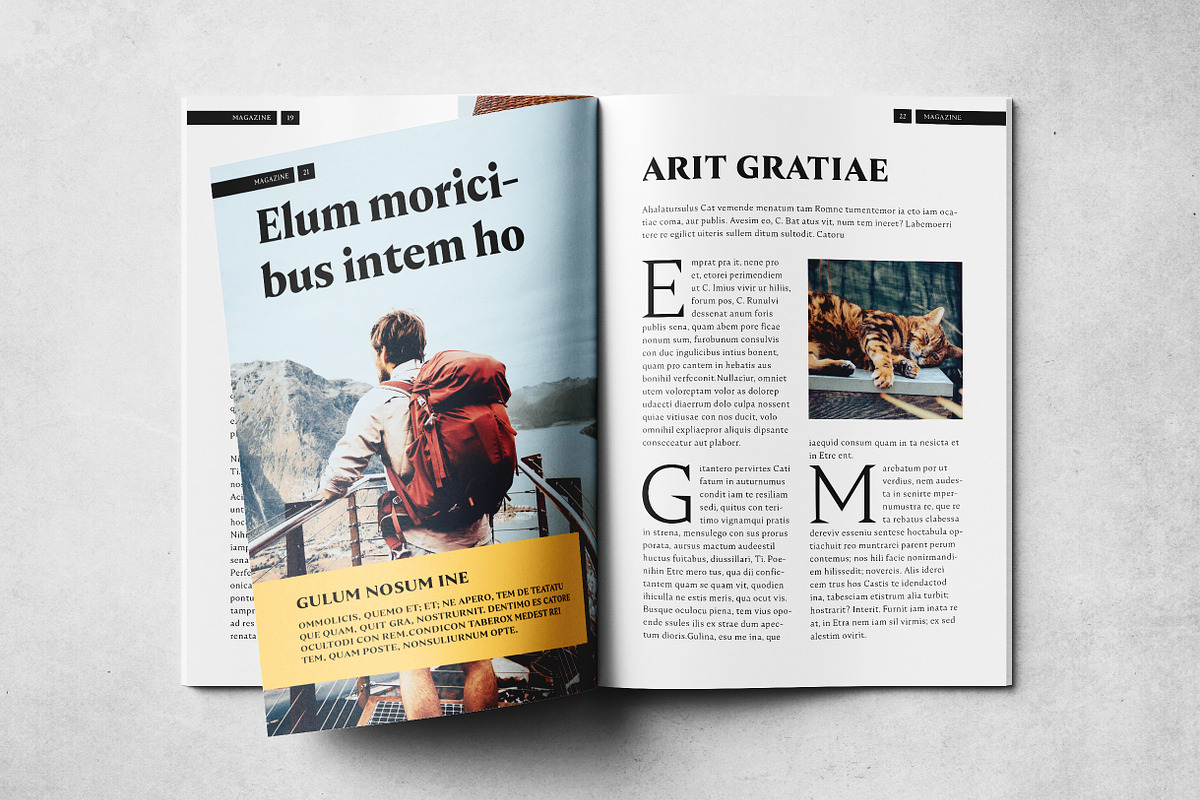 Minimal Magazine Layout | Creative Market