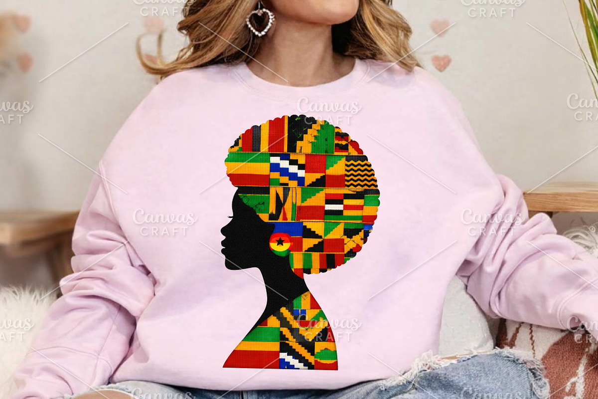 Black History Woman PNG, an Illustration by Canvas Craft