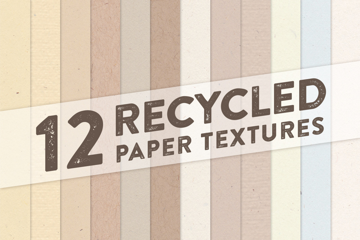 12 Recycled Paper Textures, a Texture Graphic by Every Tuesday