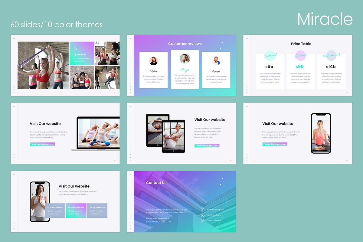 Miracle Powerpoint Template, a Presentation Template by PSD Action
