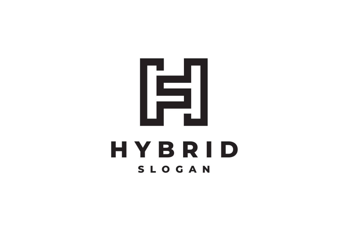 Hybrid Letter H logo design, a Branding & Logo Template by johnkent