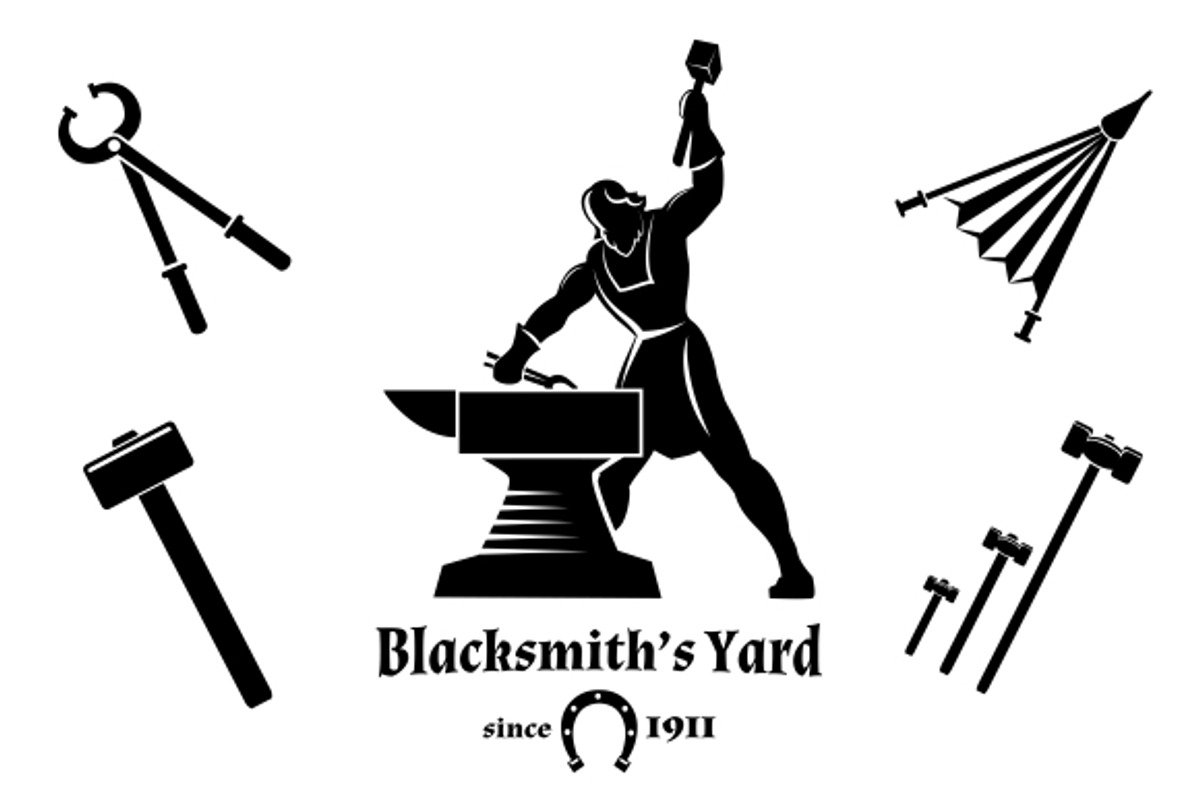 Blacksmith icons, an Icon by Microvector