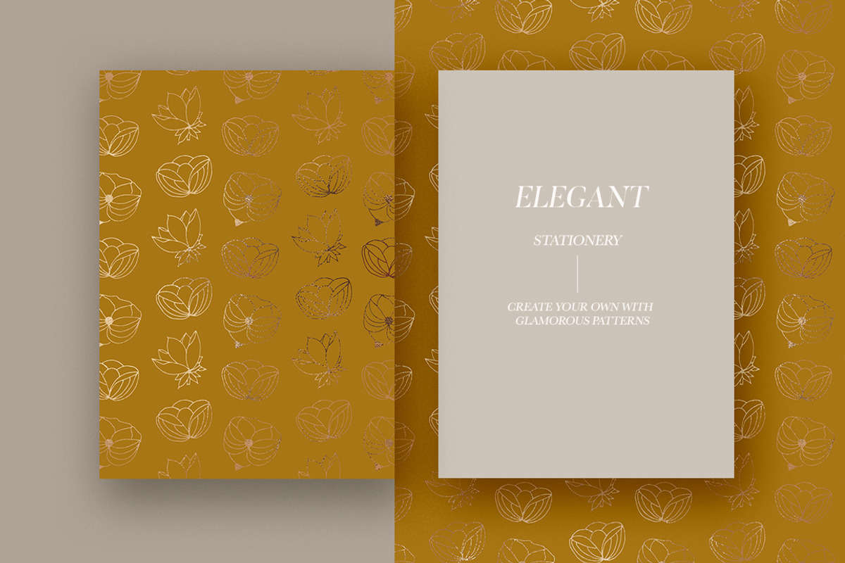 Rustic Elegant Gold Patterns, a Pattern Graphic by Laras Wonderland