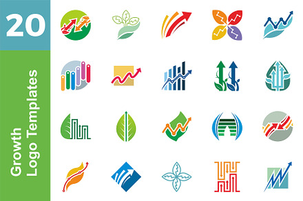 20 Logo Chart Templates Bundle, a Branding & Logo Template by Friendesigns