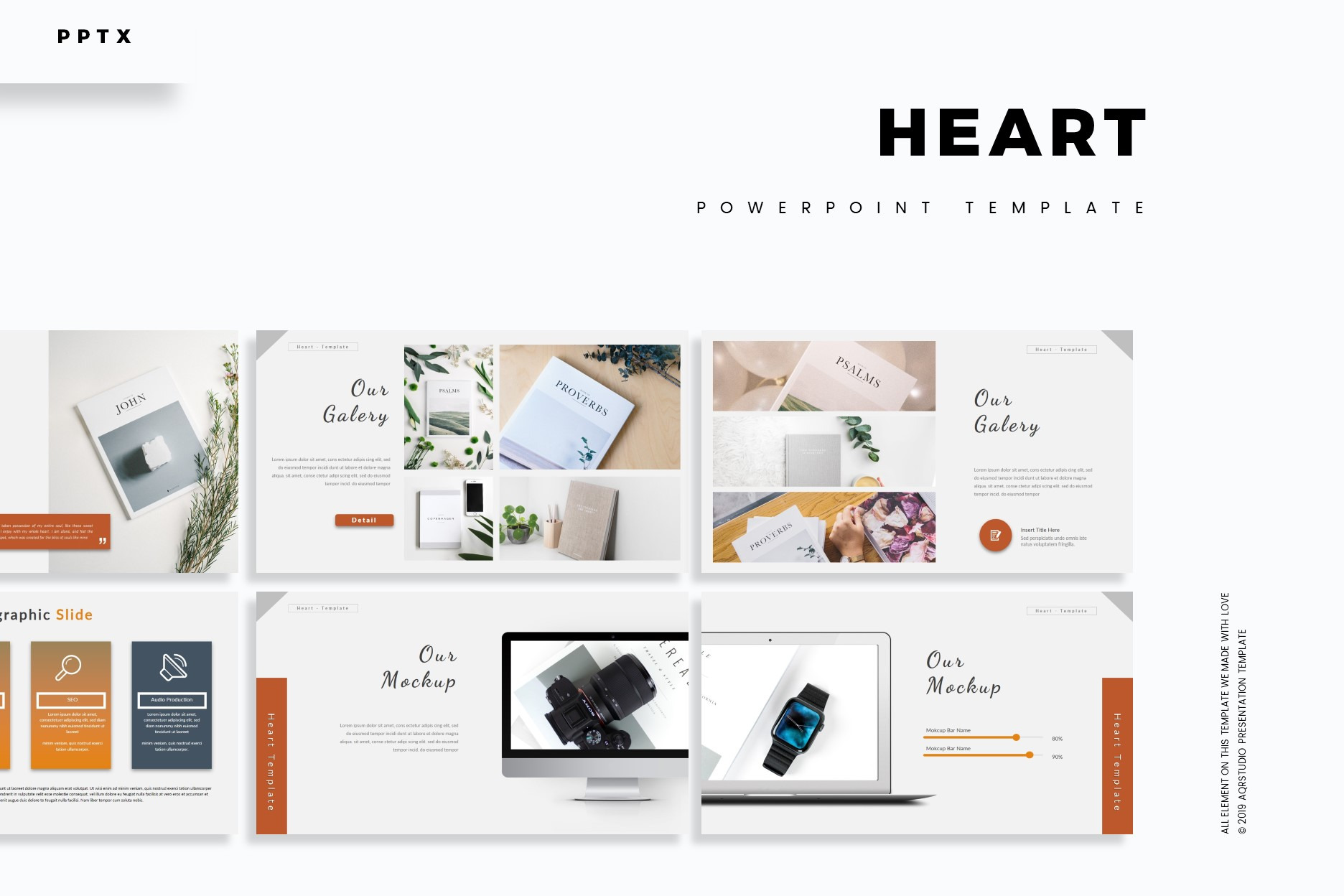 Heart - Powerpoint Template, a Presentation Template by AQR Studio