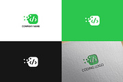 Coding logo design, a Branding & Logo Template by GranzCreative