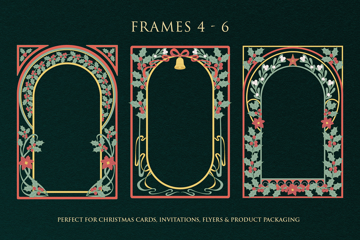 Christmas Borders & Frames, an Object Graphic by DesignerCandies