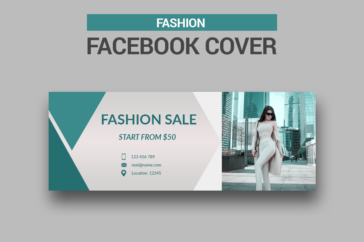 Fashion Facebook Cover, a Social Media Template by Creatricks