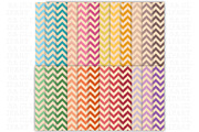 Vintage Chevron Digital Papers, an Illustration by SA ClipArt ...