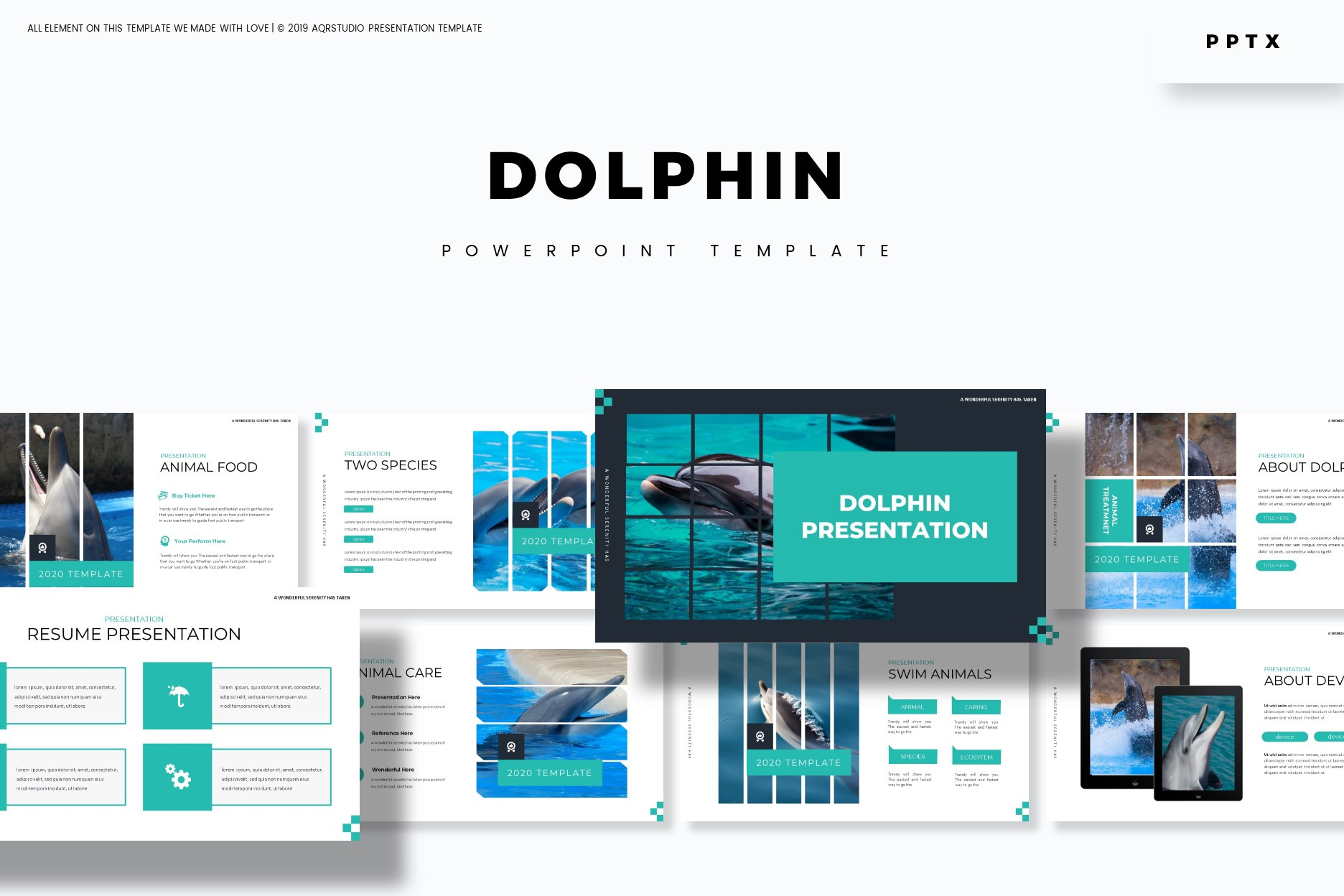 Dolphine - Powerpoint Template, a Presentation Template by AQR Studio