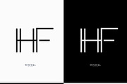 Monogram icon logo HF, a Branding & Logo Template by idesign_4u