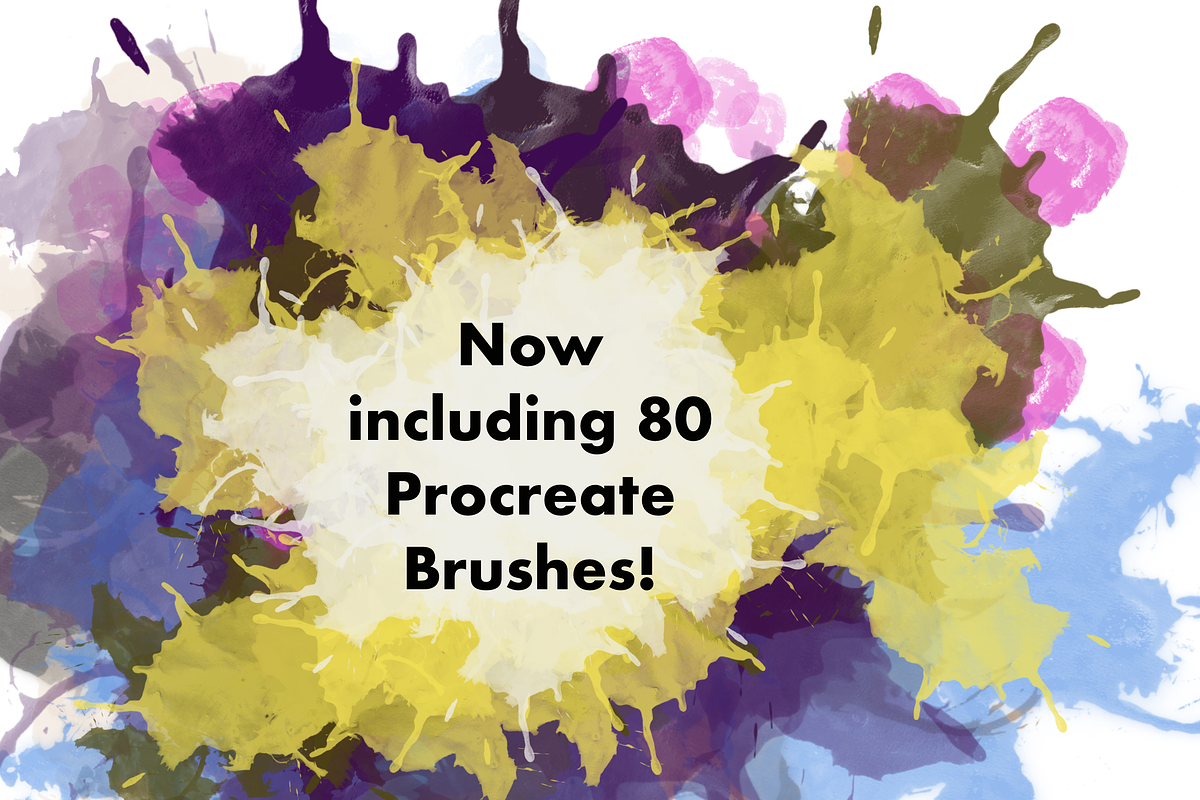 100 Messy Photoshop Brushes, a Brush Add-On by ateliervonau | Creative ...