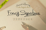 Fancy Signature TrueType Font, a Script Font by alphadesign