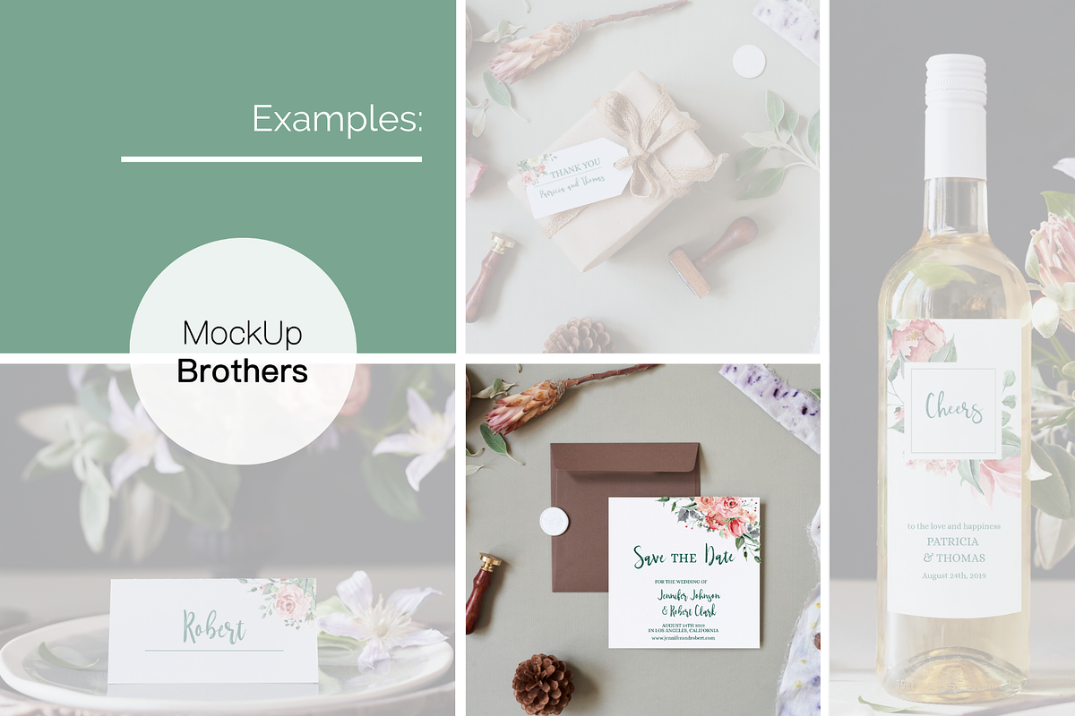 Invitation mockup card mock up, a Print Template by MockUpBrothers