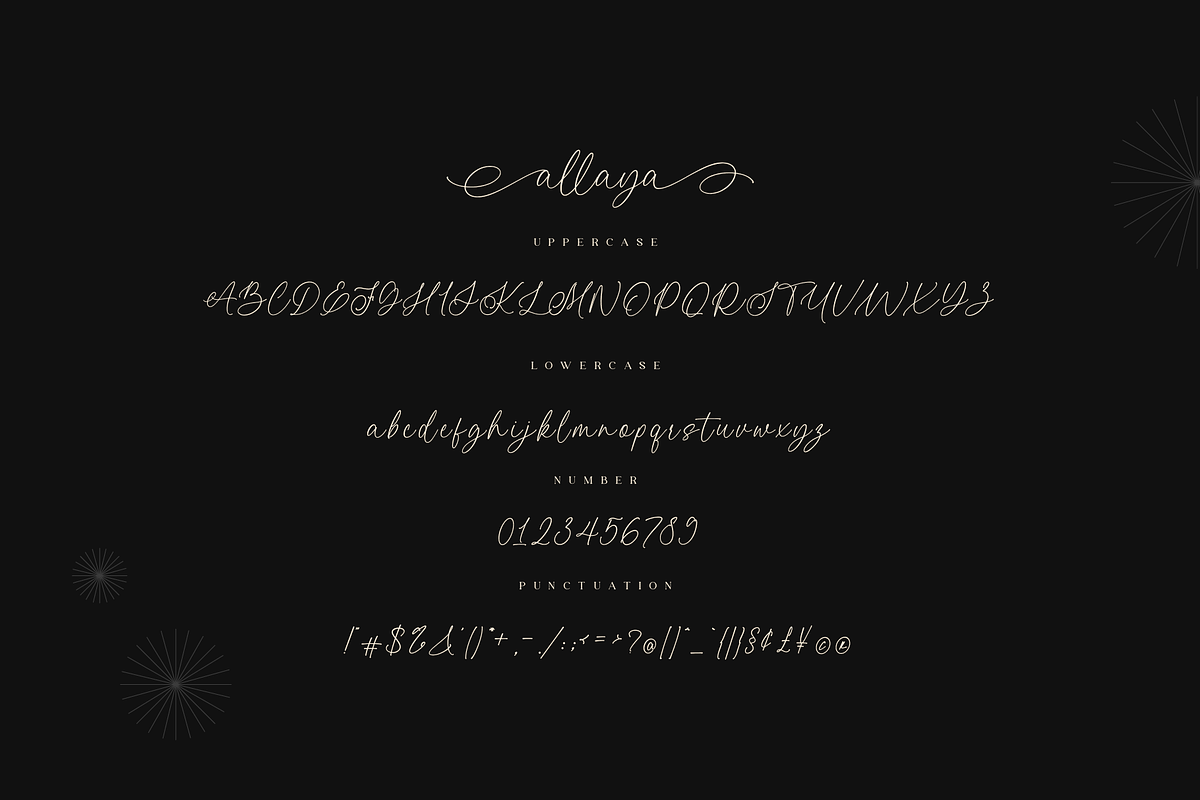 Allaya Calligraphy Font, a Script Font by Pen Culture