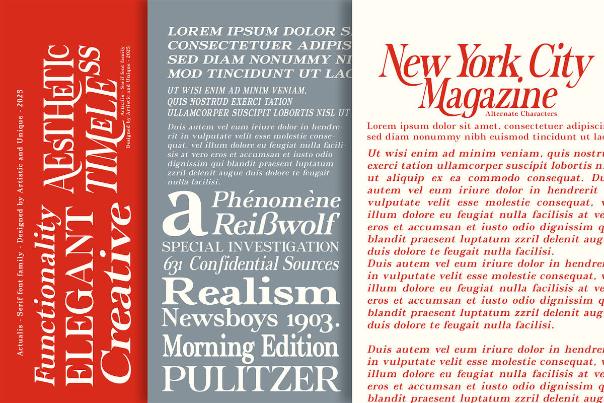 Actualis - Serif Font Family