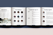 Conference Agenda InDesign template, a Magazine Template by 3.14&Co ...