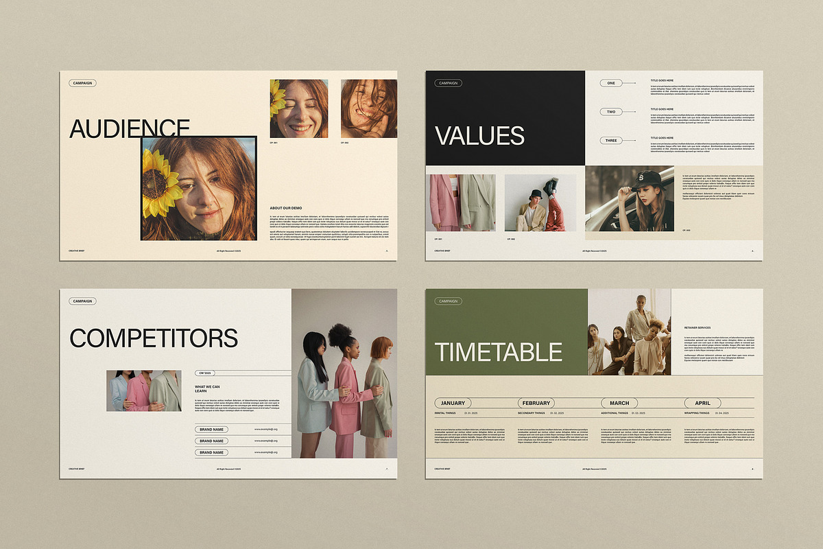 Creative Brief Presentation Template, a Presentation Template by ...