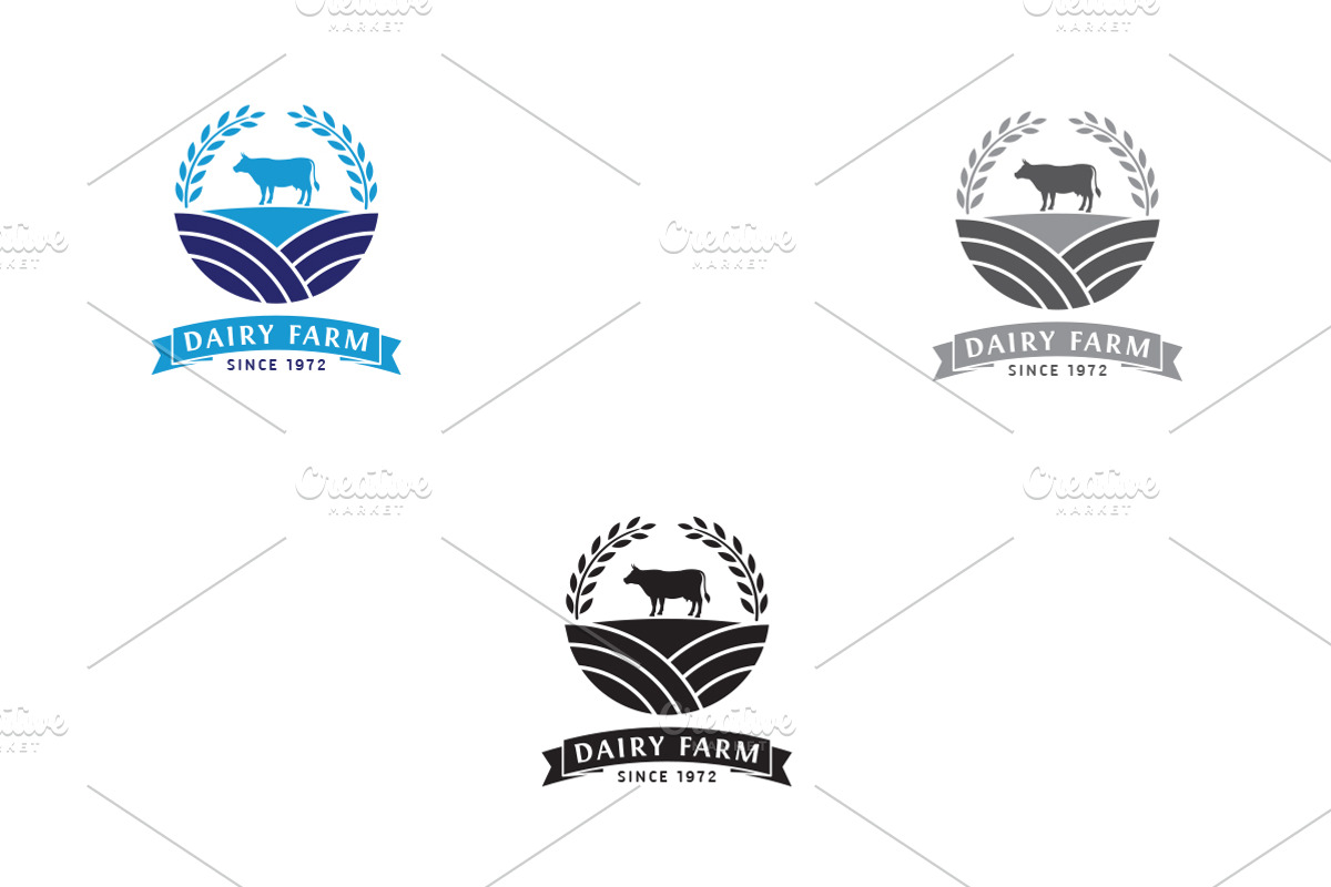 Dairy Farm Logo, a Branding & Logo Template by Martin-Jamez