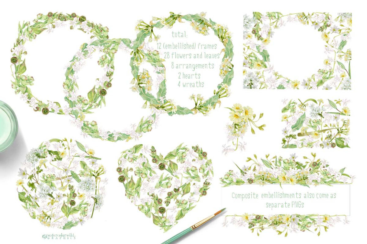 Pearly White-Design Pack, an Illustration by watercolorwild.graphics