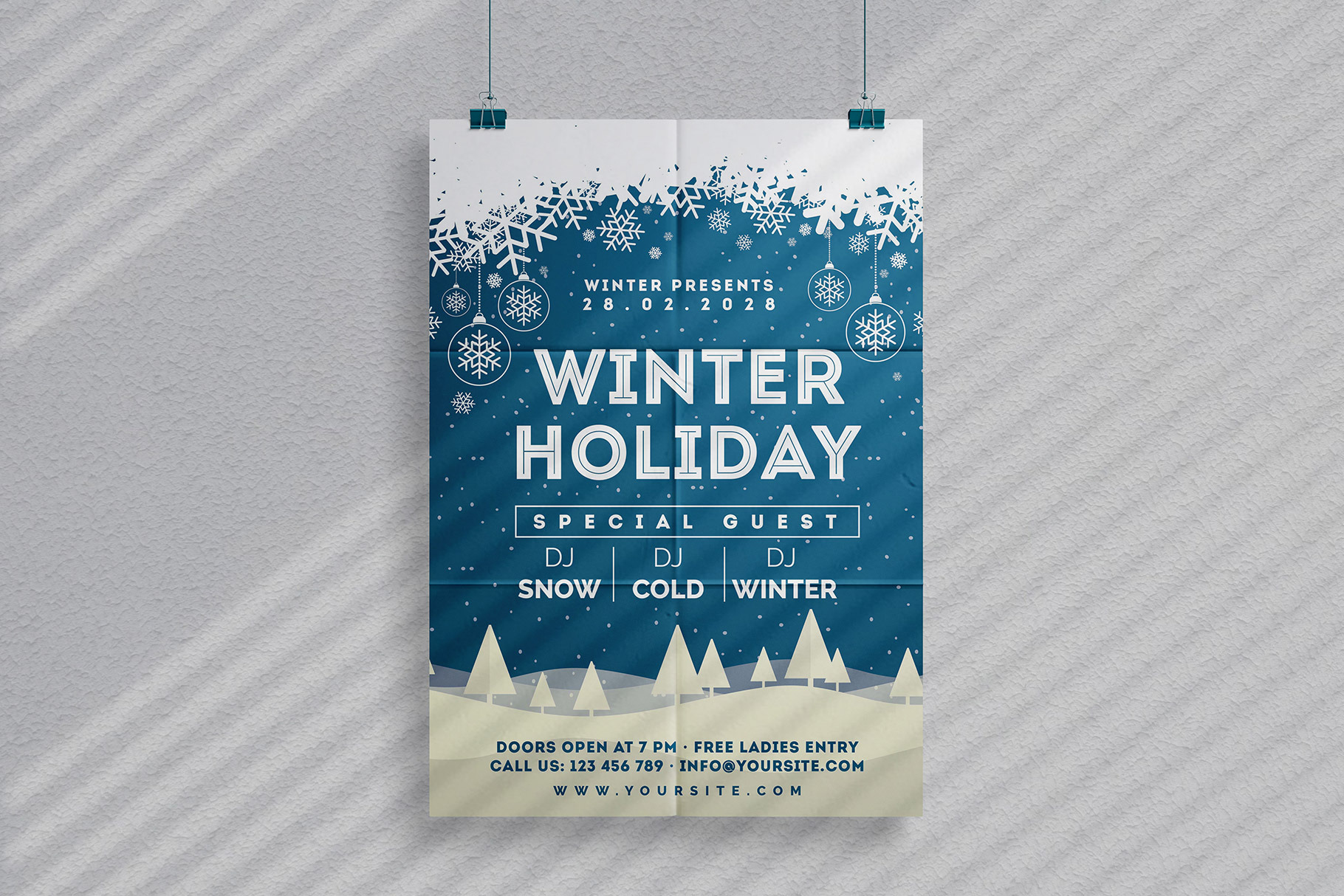 Winter Holiday Flyer, a Flyer Template by Rafoz