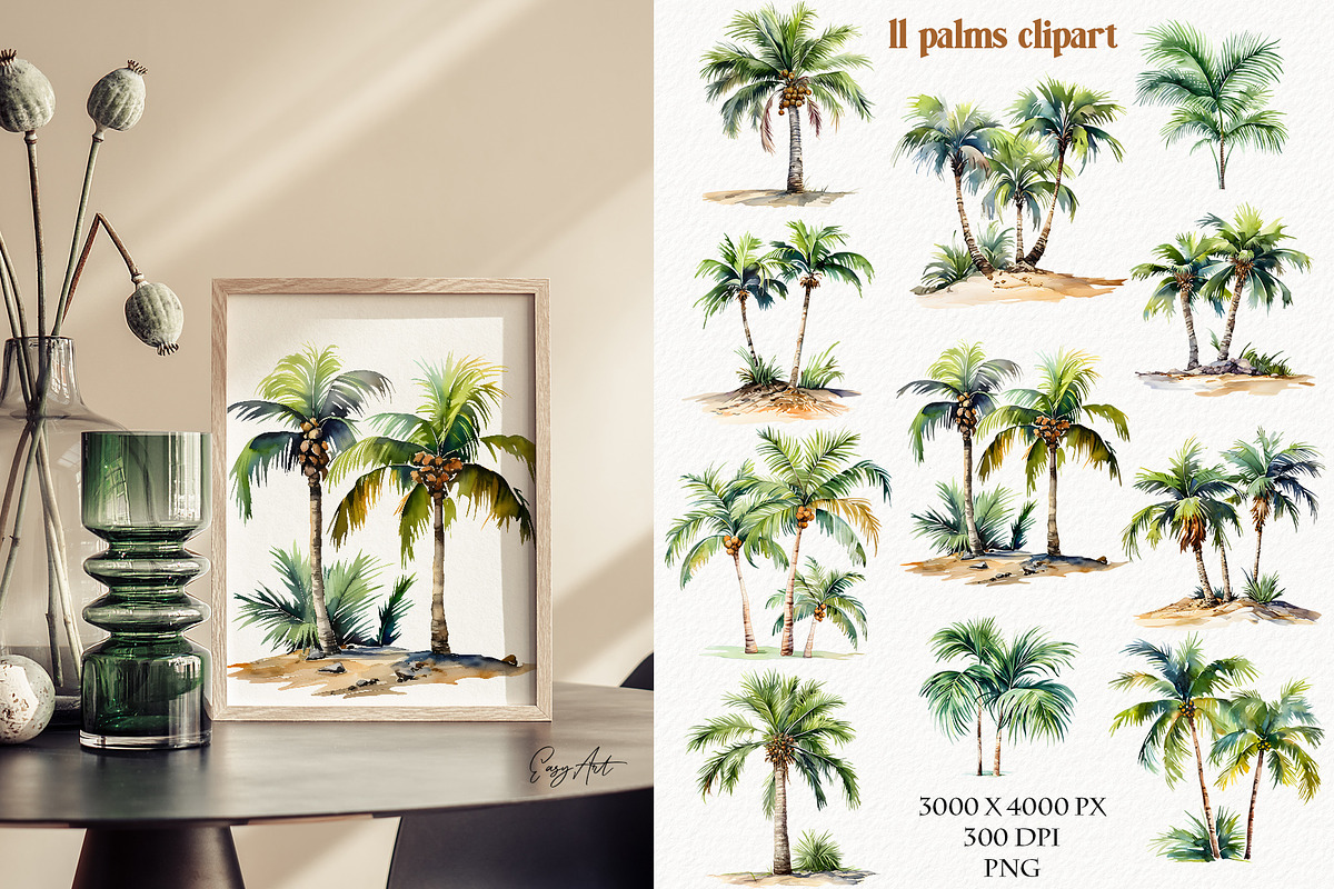 Safari Watercolor Collection, a Graphic by EasyArt