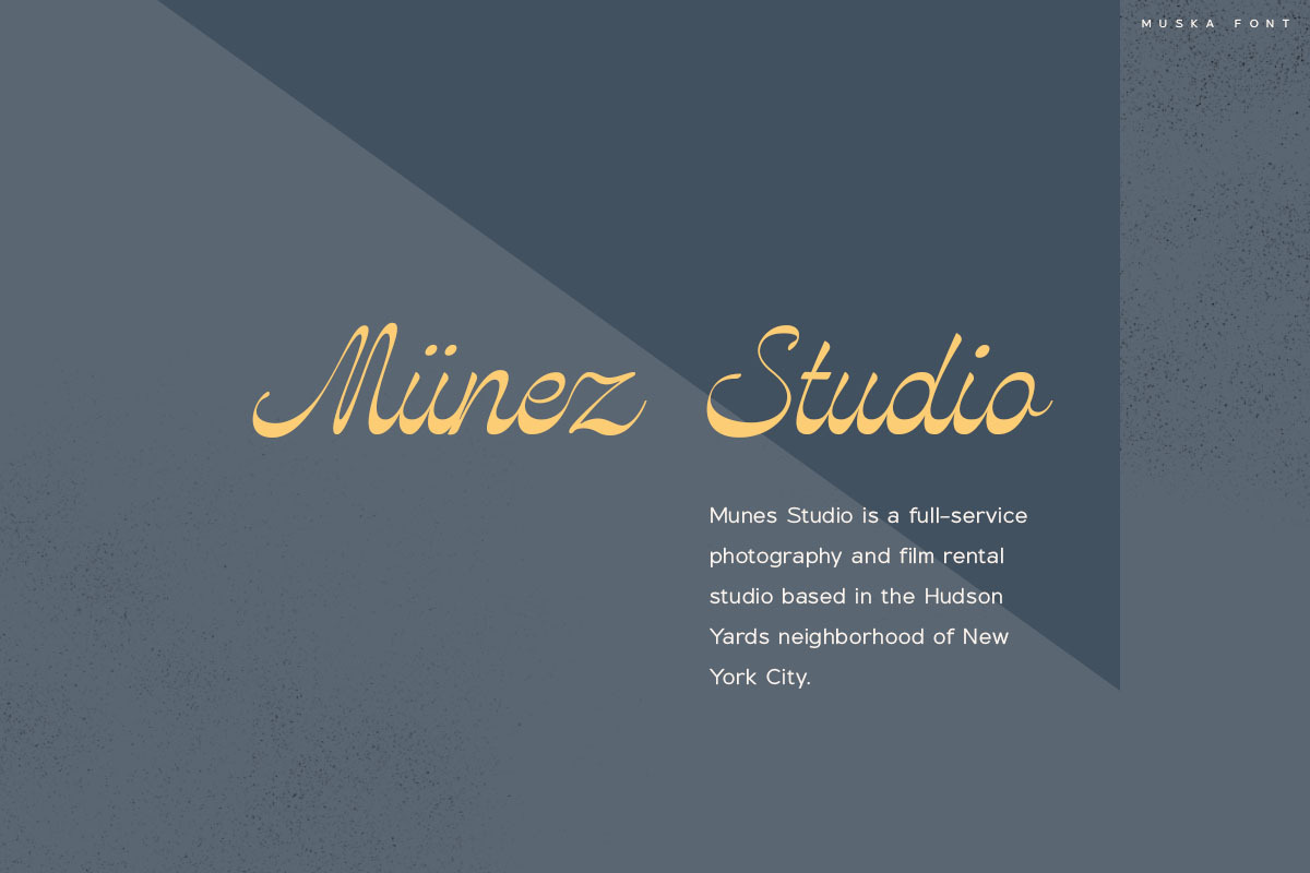 Muska Font, a Script Font by vuuuds