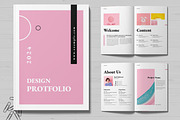 Pink Design Portfolio Layout