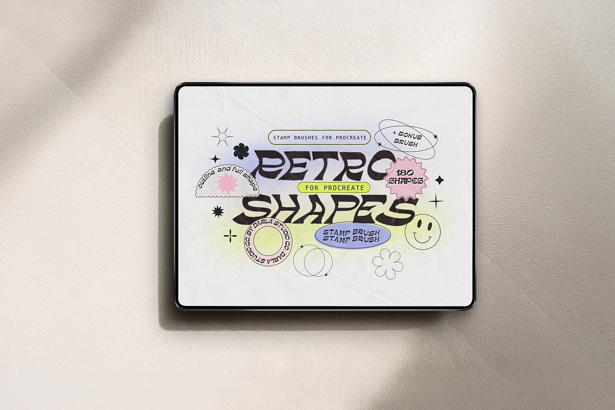 Geometric Shapes Stamps Procreate