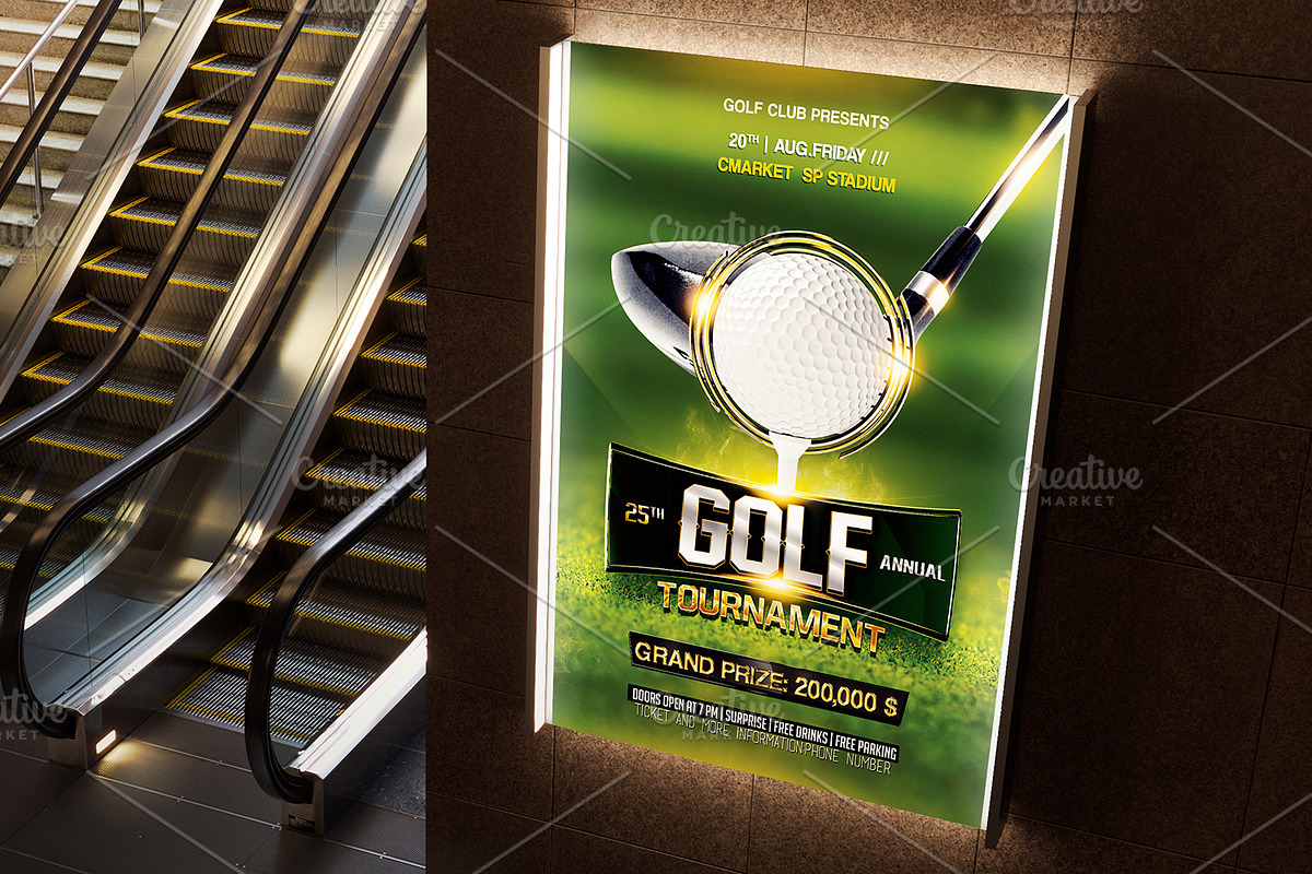 Golf Flyer Template, a Flyer Template by Basez Flyers