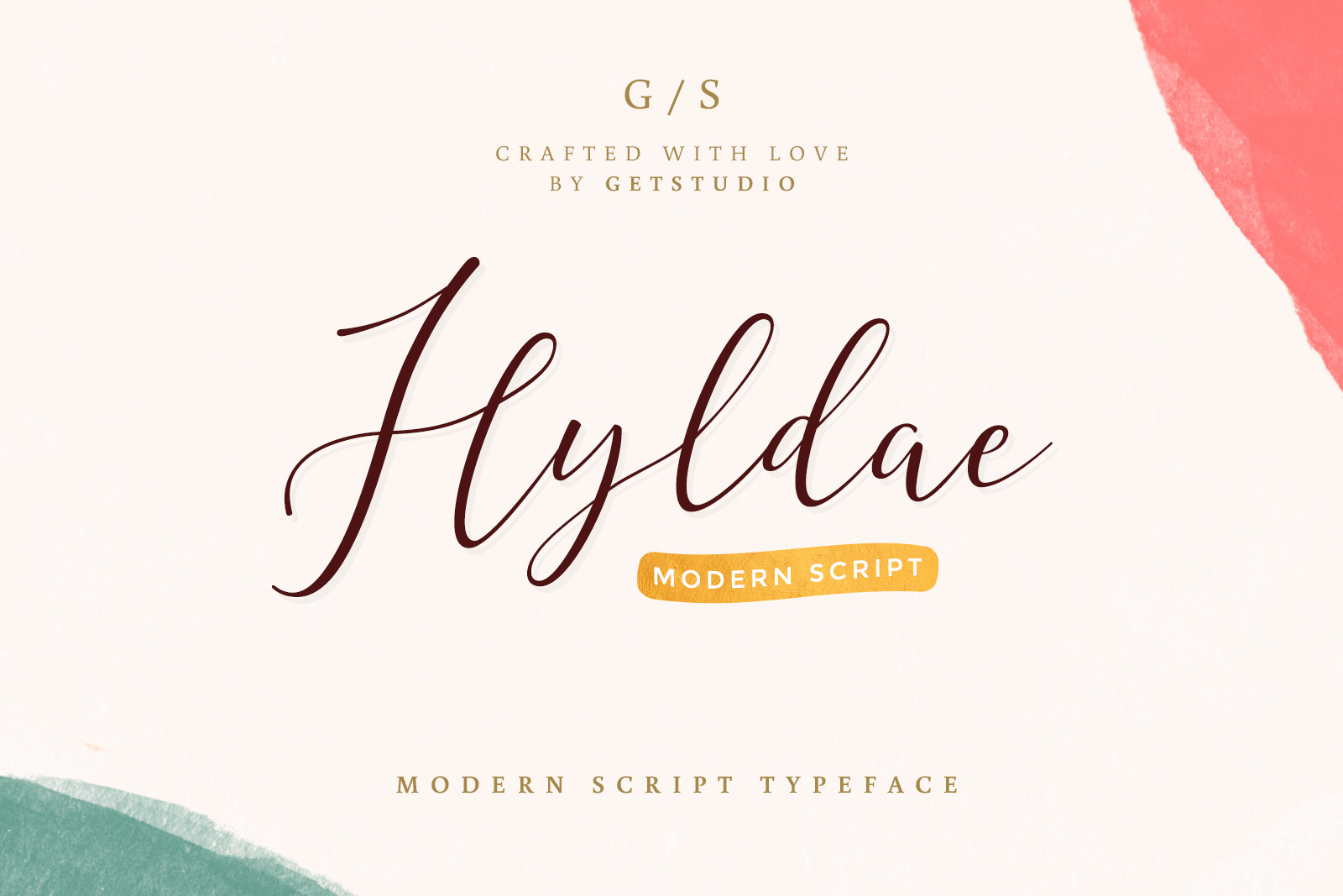 Hyldae Script Font, a Script Font by Get Studio