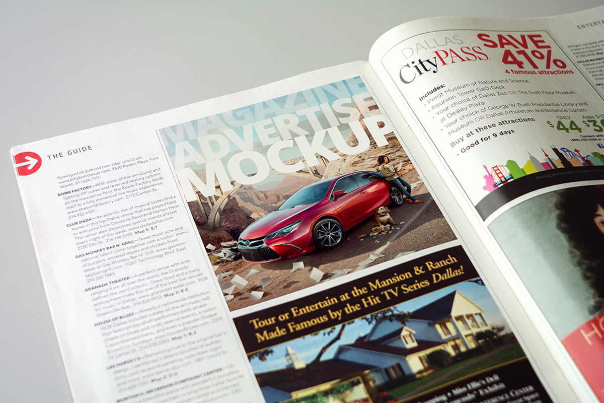 Magazine Advert Mockups v2, a Print Template by 2dsight