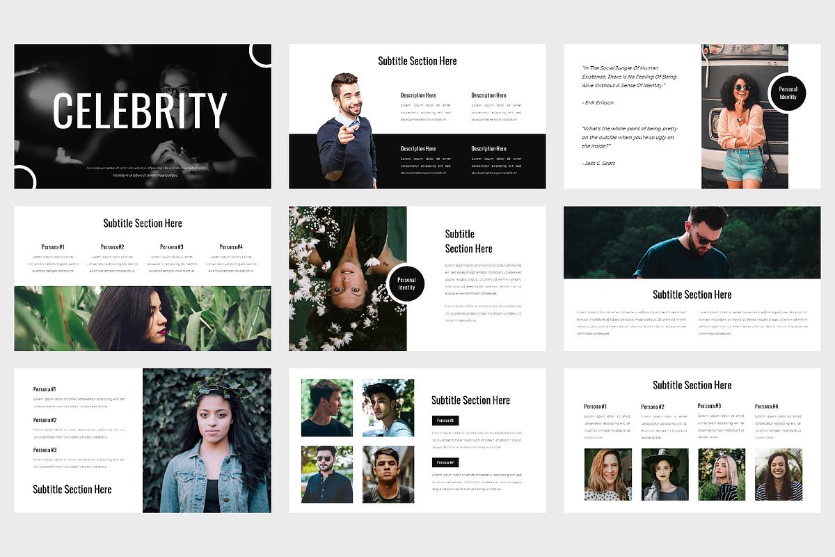 CELEBRITY - Powerpoint Template, a Presentation Template by Deemak Daksina