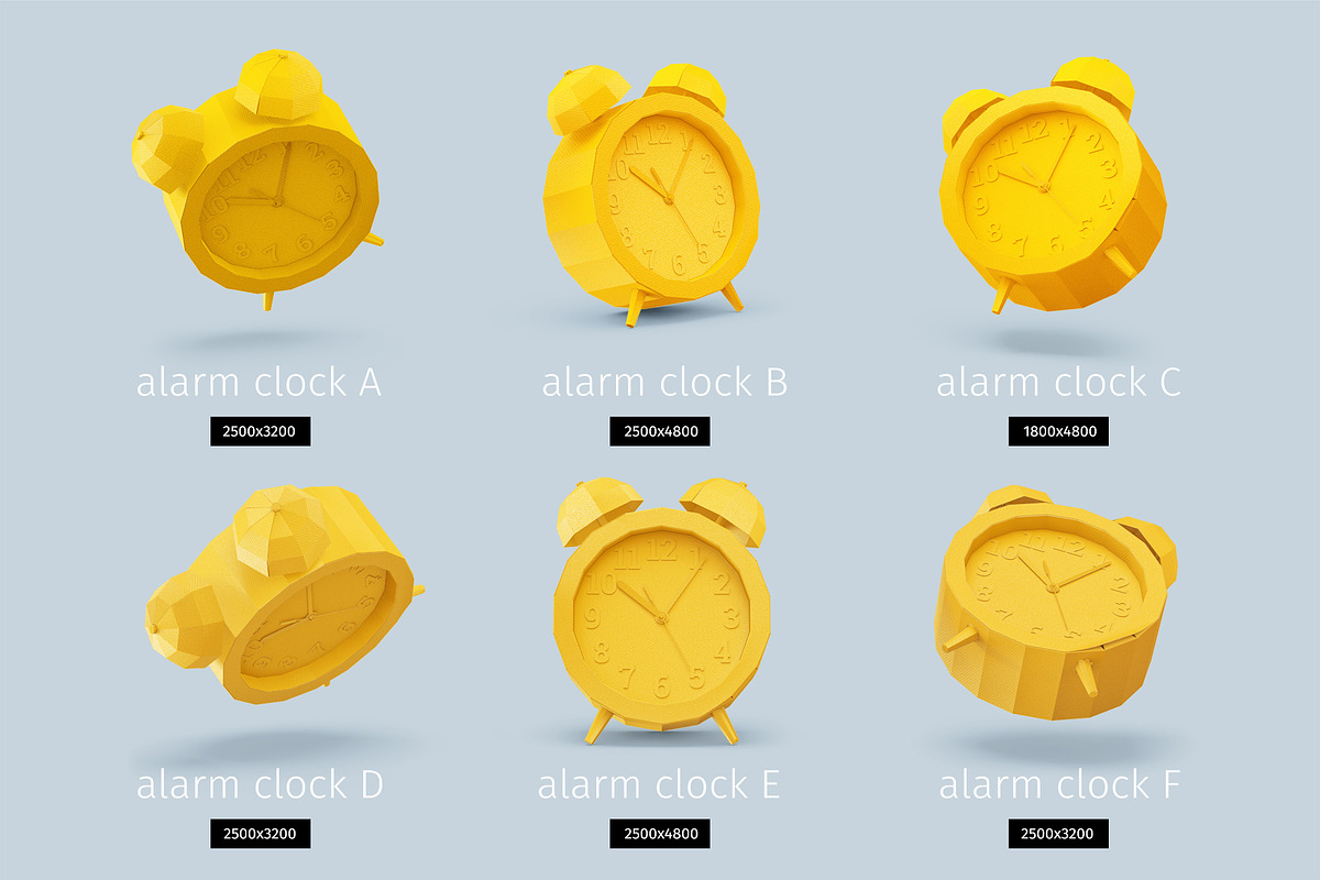 Papercraft alarm clock, an Object Graphic by TITO