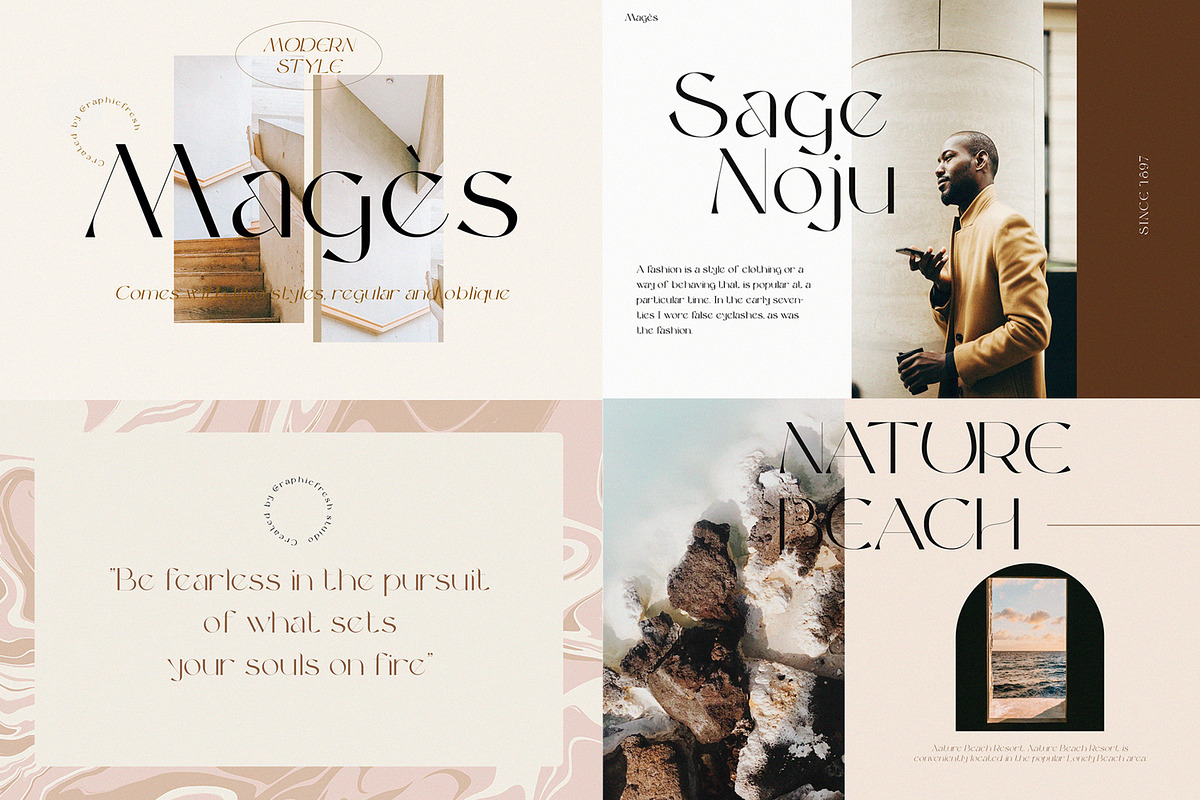 Modern Font Bundle - Clean Sans Font, a Sans Serif Font by Graphicfresh