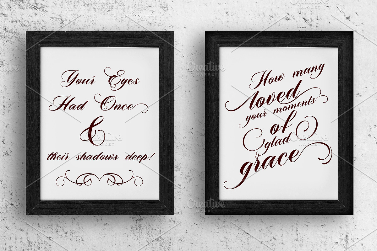 Wedding script, a Script Font by alphadesign