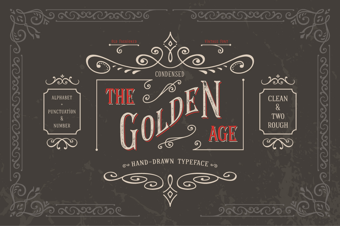 The Golden Age Typeface, a Serif Font by Magicpics