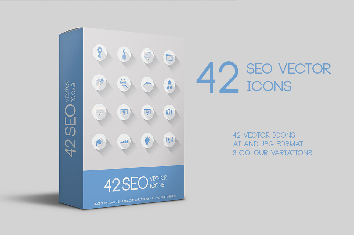42 Seo Vector Icons, an Icon by PurpleVisions