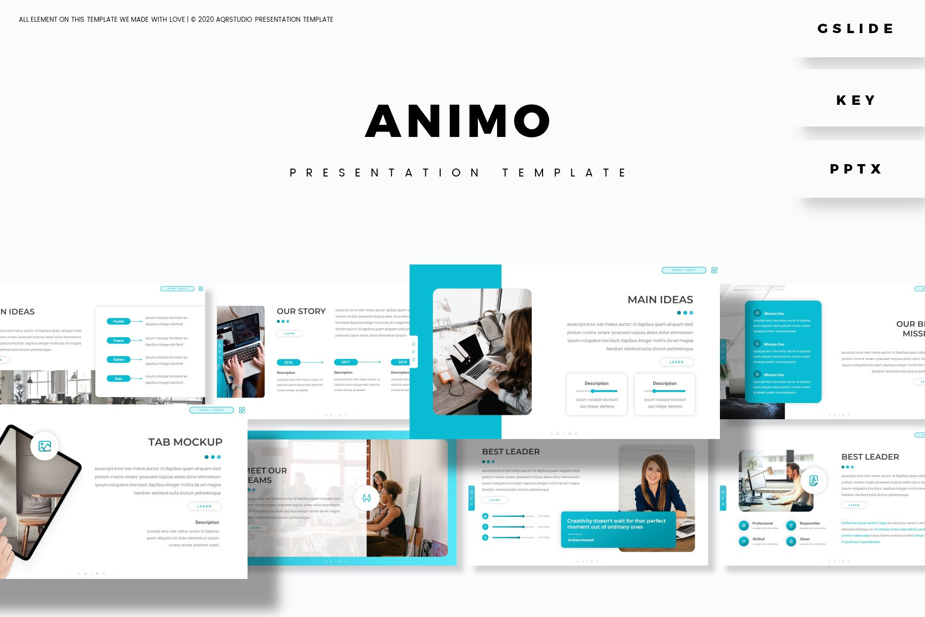 Animo - Presentation Template | Presentation Templates ~ Creative Market