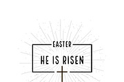 Easter He is risen symbol, a Background Graphic by vivat