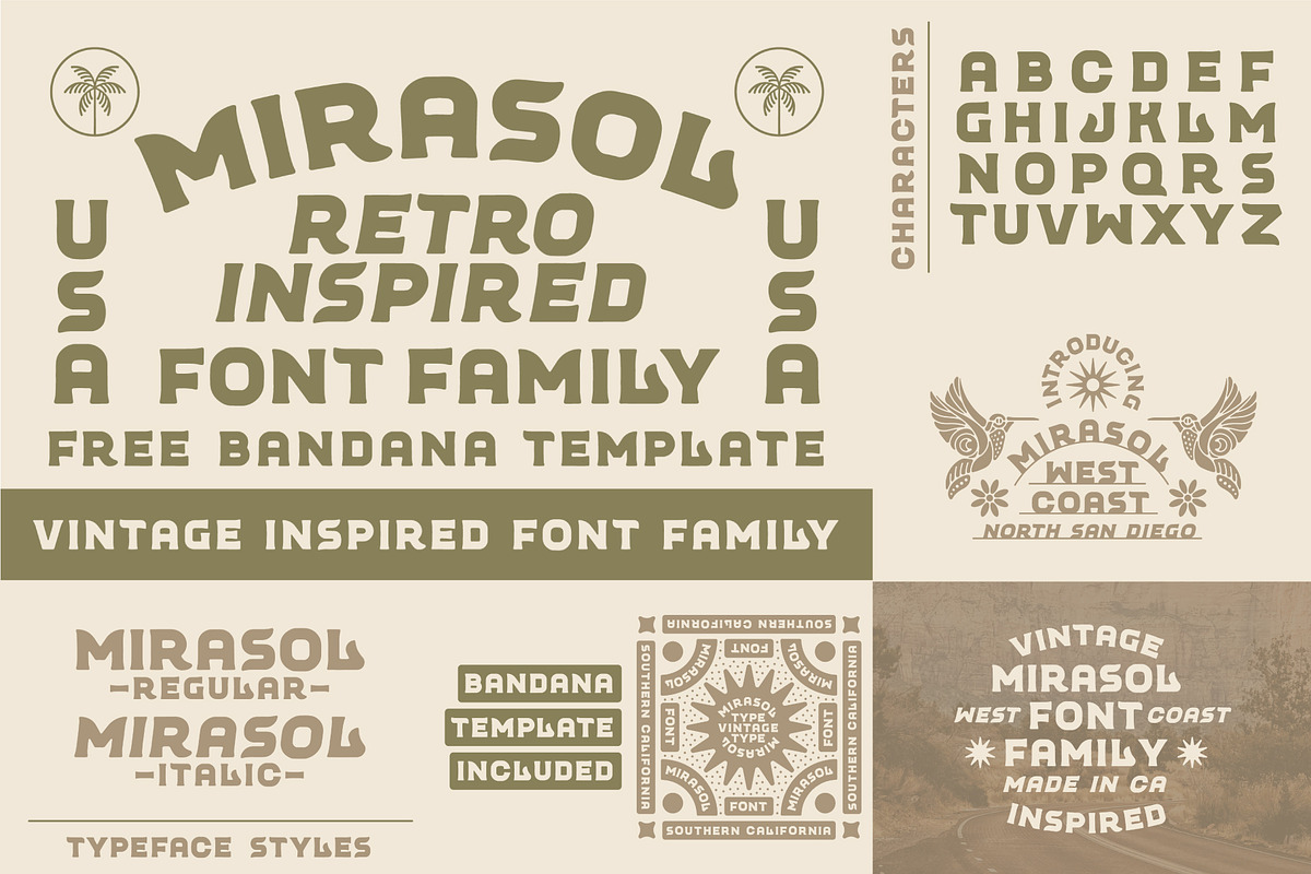 The Western Desert Font Bundle