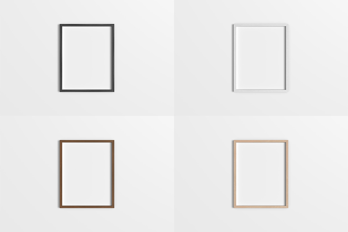 11x14 Inches Photo Frames Mockups, a Print Template by graphiccrew