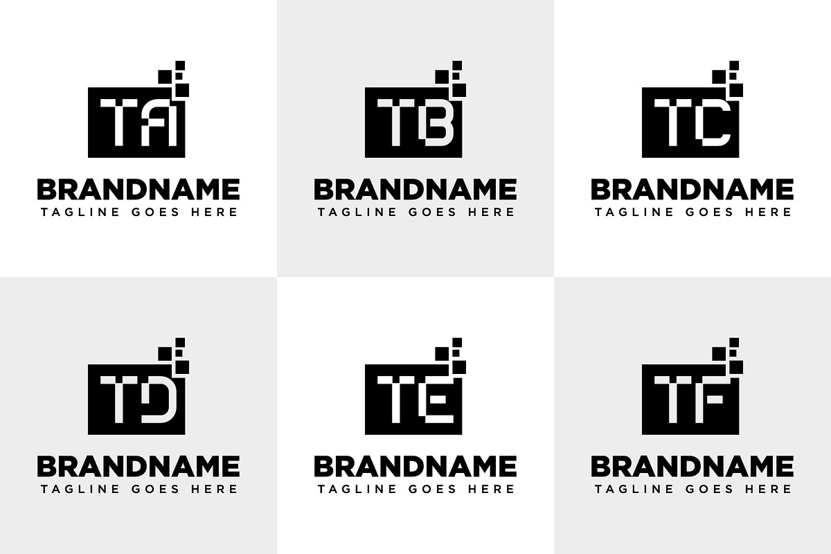 Letters TA TB TC TD TE TF Data Logo